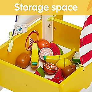 Yellow Blue Aircraft Wooden Baby Push Walker - 2-in-1 Toddler Push & Pull Toys Learning Walker Stroller Walker with Wheels for Baby Girls Boys 1-3 Years Old