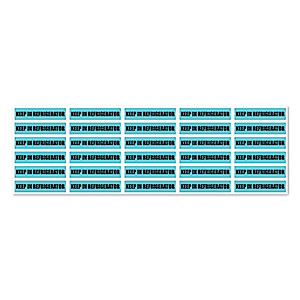 Keep in Refrigerator - Veterinary Label Stickers - 1.63 x 0.38 inch Veterinary Prescription Labels Medical Charts Pharmacy Medication Instruction Vet Stickers File Folder Labels - 1 Packs, 300 Labels