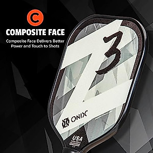 Onix Z3 Pickleball Paddle, Black (KZ1503-BLK)
