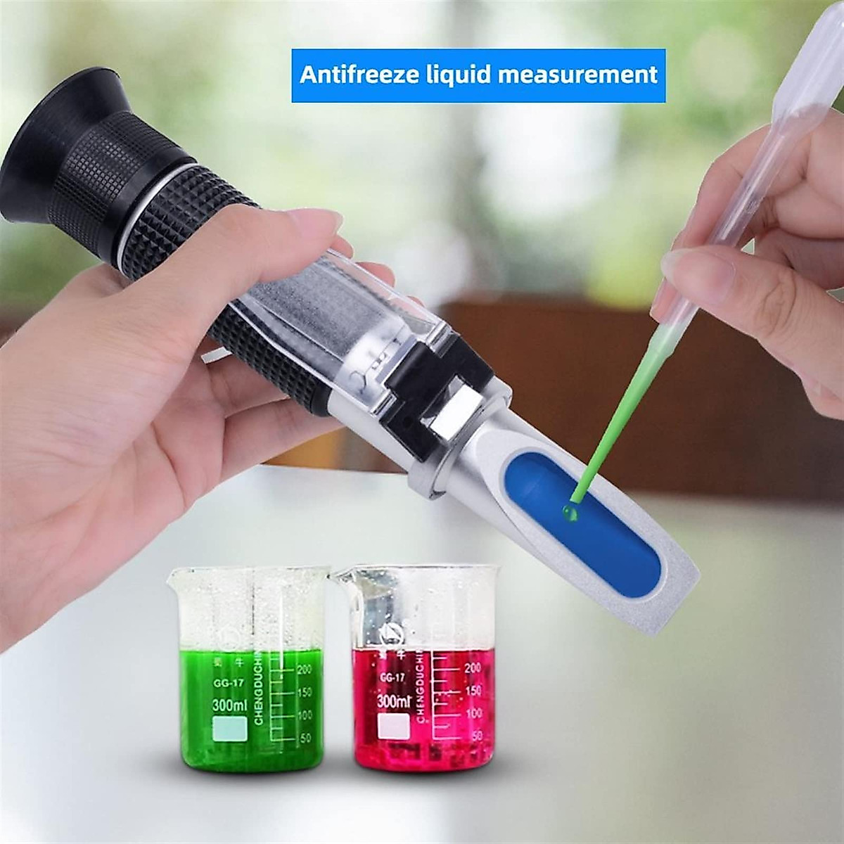 Digital Tester 4 in 1 Engine Fluid Glycol Antifreeze Freezing Point Car Battery Refractometer Antifreeze Tester