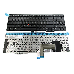 SUNMALL New Laptop Keyboard Replacement with (Frame and Pointer) Compatible with IBM Lenovo ThinkPad Edge E531 W540 W541 W550 W550S T540 T540P T550 Series Fit P/N 0C45254 04Y2465 no Backlit