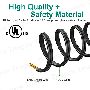 UL Listed 8.2ft Power Cable Replacement for Bose SoundTouch Sereis 10 20 30 Music System Bass Module 500 700 Subwoofer 2 Prong AC Power Cord Cable