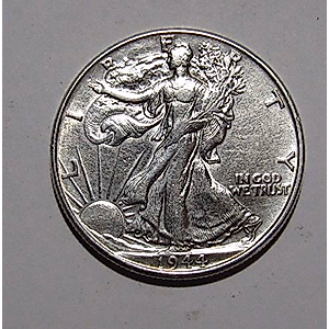 1940-1945 U.S. Walking Liberty Silver Half Dollar Coin Half Dollar About Uncirculated Condition