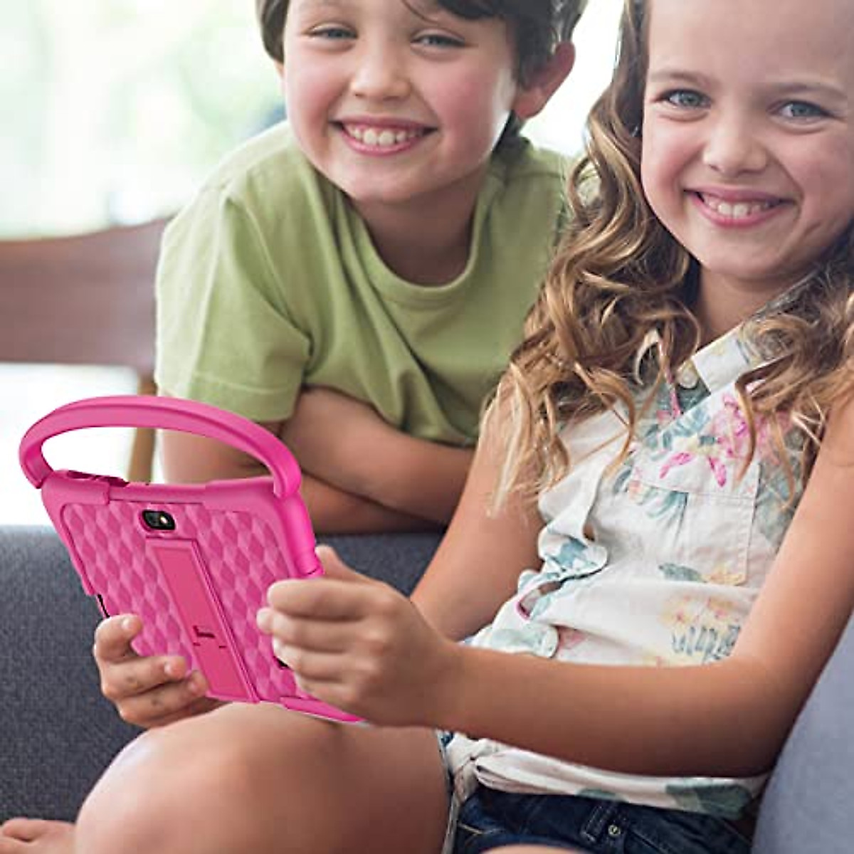 NORTH BISON Kids Tablet, 7 inch Android 11.0 Tablet for Kids, 3GB RAM 32GB ROM Toddler Tablet with Bluetooth, WiFi, GMS, Parental Control, Dual Camera, Shockproof Case, Educational, Games