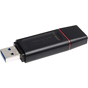 Kingston 256GB Flash Drive DataTraveler Exodia USB 3.2 High Speed 100MB/s USB for Computer (DTX/256GB) Bundle with 1 Everything But Stromboli Lanyard