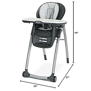 Graco Table2Table Premier Fold 7 in 1 Convertible High Chair | Converts to Dining Booster Seat, Kids Table and More, Tatum