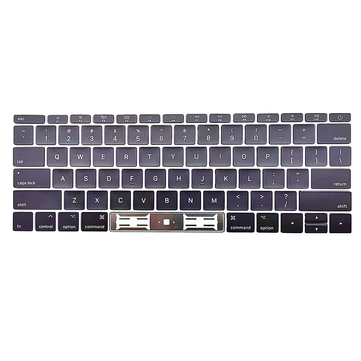 Willhom Keyboard Keys Keycap US Layout Set Replacement for MacBook Pro Retina Late 2016-Mid 2017 13" A1708 A1706 15" A1707 and MacBook 12" 2017 A1534