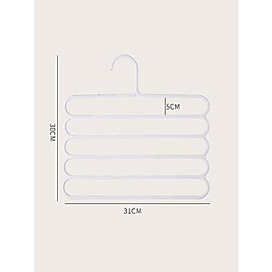 Clothes Hangers Suit Clothes Hangers Suit Hangers 1pc Multifunction Pants Hanger for Sweaters,Coat,Jackets,Pants,Shirts,Dresses Spa (Color : White, Size : One-Size)