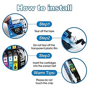 GALADA Compatible Ink Cartridge Replacement for Brother LC201 LC203 XL LC203XL for MFC J480DW MFC J485DW MFC J880DW MFC J460DW MFC J4620DW MFC J4420DW MFC J5520DW MFC J680DW Printer 10 Pack
