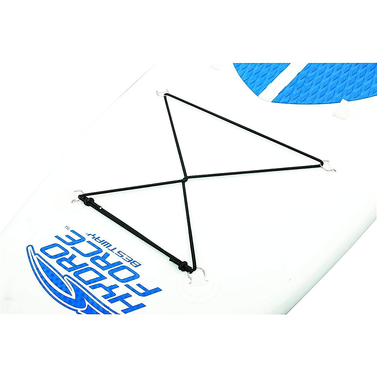 Bestway Hydro-Force White Cap 10 Foot Inflatable SUP Stand Up Paddle Board and Kayak w/Traction Pad, Backrest Seat, 3 Fins, and Aluminum Oar (2 Pack)