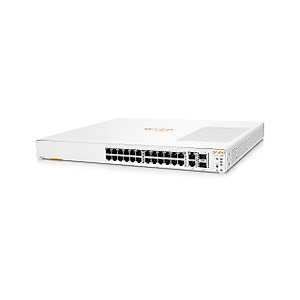 Aruba Instant On 1960 24-Port Gb Smart-Managed Layer 2+ Ethernet Switch with PoE | 24x 1G, 2X 10GBase-T + 2X SFP+ Uplink Ports | 20x CL4 + 8X CL6 PoE (370W) | Stackable | US Cord (JL807A#ABA)