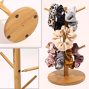 Scrunchie Holder Organizer Stand Bracelet Holder Accessories Jewelry Hair Tie Organizer Cute Stuff for Gils Bedroom The Perfect Hair Dresser Dislpay and Also can be Mug Tree Stand Cup Rack