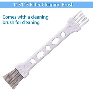 115115 Filter, Replacement Filters A 115115 Size 21 Compatible with Winix PlasmaWave air Purifier 5300 6300 5300-2 6300-2 P300 C535 AM90 1 True HEPA Filter and 4 Active Cotton Filters (White+Black)