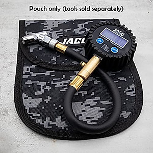 JACO Utility Tool Pouch (Medium Size) | Multi-Purpose Storage Pouch for Tire Gauges, Tools, & Accessories (Digital Camo)