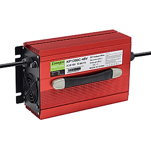 Eseegoo 48 Volt 17 AMP Golf Carts Battery Charger Compatible with EZGO RXV & TXT Battery Charger for 48 Volt Golf Carts with RXV Plug/ 3 Pin Triangle Style Plug