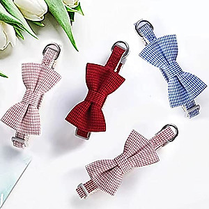 MaLageB Birthdays Special Holidays Dog Collar , Adjustable Collars Bow/Flower Large、Medium、 Small Dogs for Boys and Girls，Cat、 Corgi 、Teddy。 4 Pack Collar