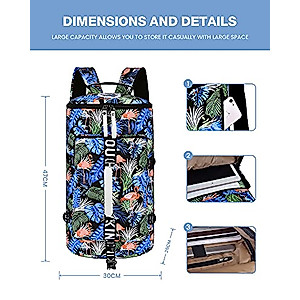 CLINFISH 40L Backpack Gym Duffle Bag Travel Backpack Waterproof Sling Bag Crossbody Daypack, Casual Daypacks for Sport Hiking