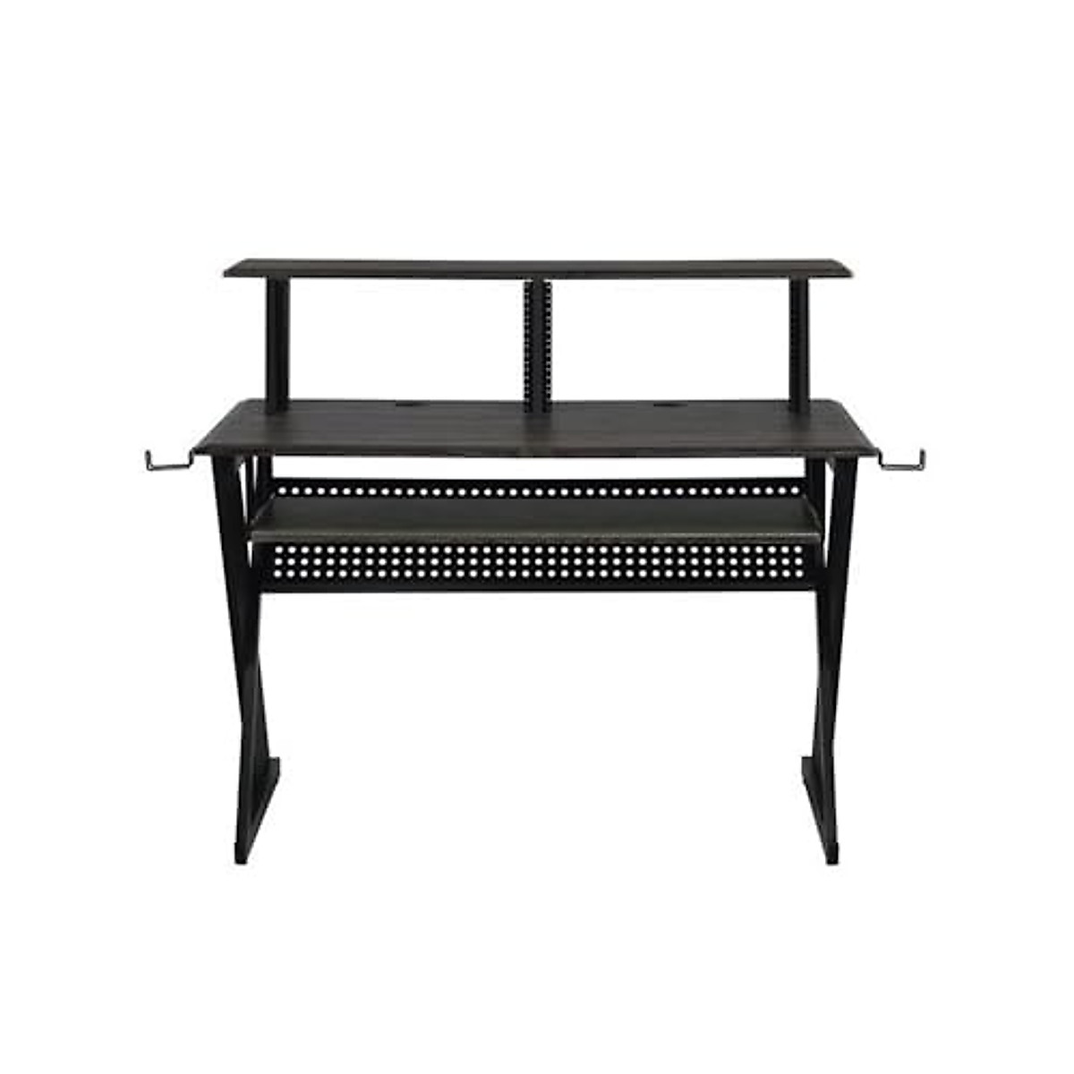 Acme Furniture Rectangular Music Desk Table with Earphone Rack, Black