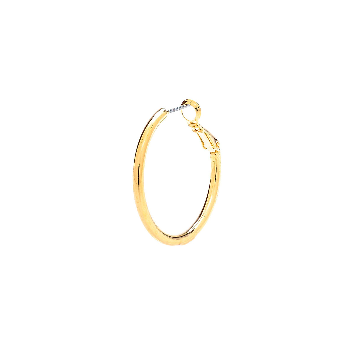 Lifetime Jewelry Hoop Earrings for Women and Men 24k Real Gold Plated (Gold)