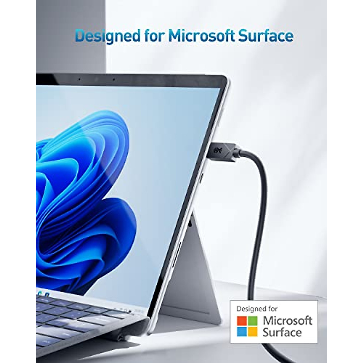 [Designed for Microsoft Surface] Cable Matters 48Gbps USB-C to HDMI Cable 6 Feet / 1.8 Meters Supports 4K 120Hz and 8K 60Hz HDR - USB4, Thunderbolt 3 and Thunderbolt 4 Port Compatible