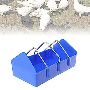OMEM Bird Feeder Water Food Feeding,Bird Cage Feeder,Bird Outdoor Feeding Trough,Storage Feed Supplies (20CM)