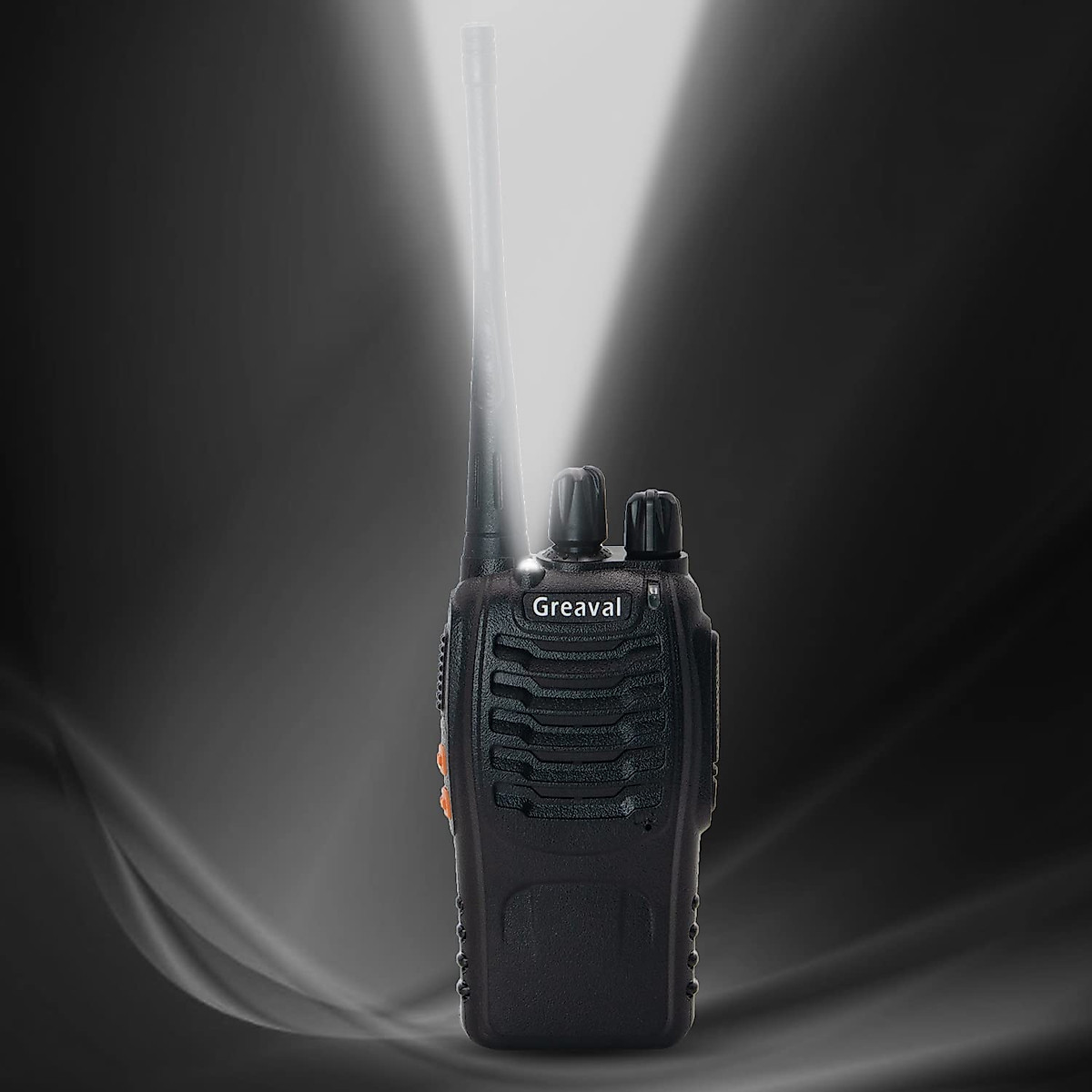 Greaval GV-8S Long Range Walkie Talkies with Six-Way Multi-Unit Charger for Adults, 6 Pack Rechargeable Walkie Talkies with 12 Li-ion Batteries, Two-Way Radio with Earpieces and Mic