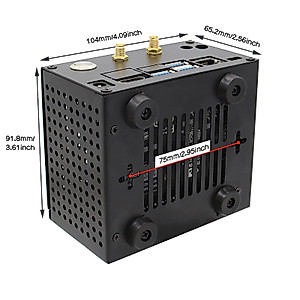 Geekworm N100 Metal Case/Enclosure with Power & Reset Control Switch for Jetson Nano A02/B01/2GB/4GB / Jetson Xavier NX