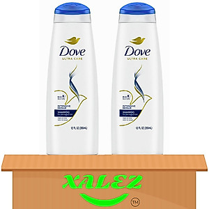 XALEZ Dove Nutritive Solutions Strengthening Shampoo Intensive Repair, 12 oz (2 PACK) TM Gift Box
