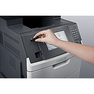 Lexmark MX710DE Monochrome Printer with Scanner, Copier and Fax - 24T7401,Gray/white