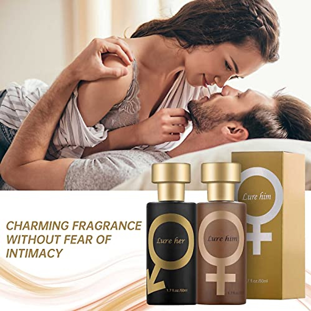 Outfmvch Long Lasting Fragrance Sweet Cologne Perfume, Natural Faint Scent Release Romantic Pheromones, Lure Perfume Body Mist for Neck Wrists Love Perfume For Men Women