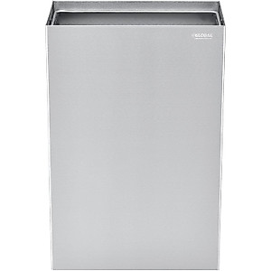 Global Industrial Stainless Steel Wall Mounted Receptacle, 11 Gallon