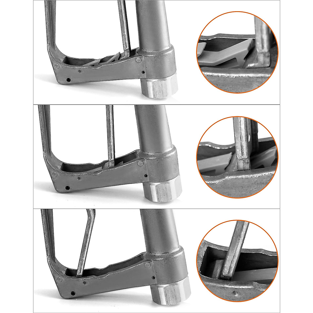 QWORK Fuel Nozzle, 3/4 in. NPT Manual Fuel Nozzle with Swivel | For Manual and Electric Fuel Pumps | Gasoline and Diesel |Max Pressure 50 PSI