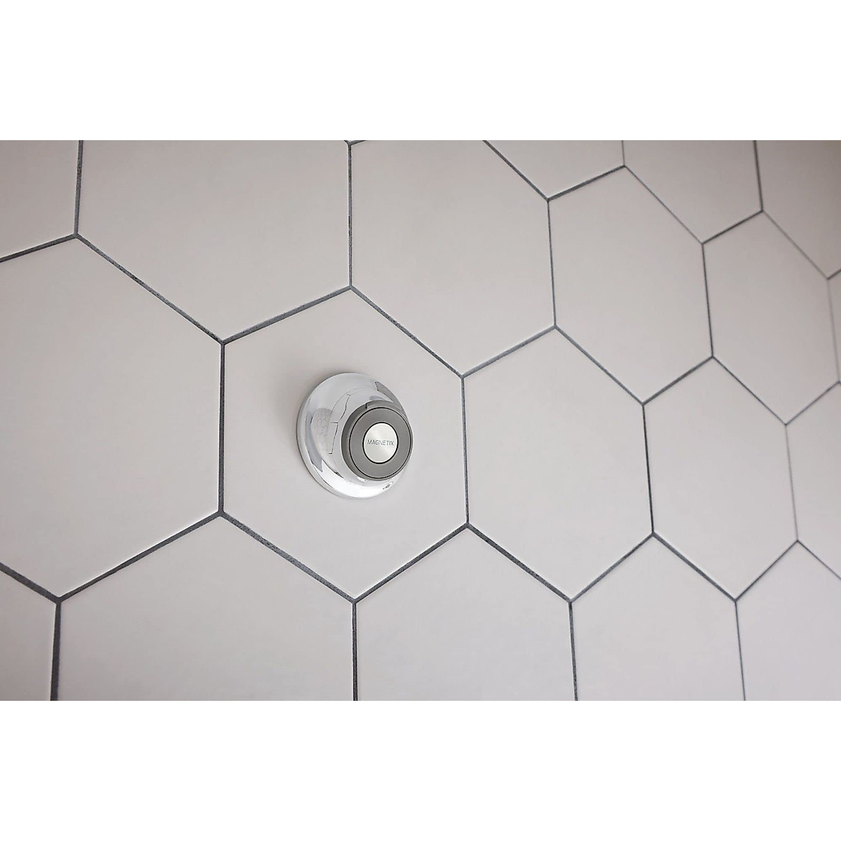 Moen Chrome Remote Dock for Magnetix Removable Handshowers with Included Wall Bracket or Permanent Waterproof Adhesive Options, 186117