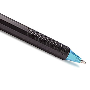 Pentel EnerGel FLASH! Liquid Gel Stick Pen, (0.7mm) Medium Line, Metal Tip, Black Ink, 12 pack (BL417-A)