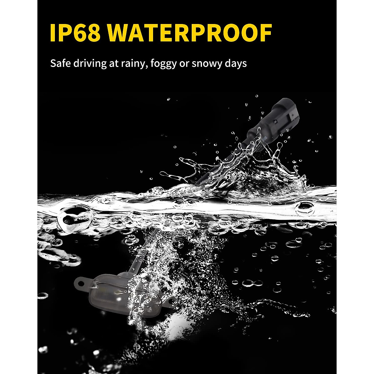 MEALAM White LED Lights 3PCS Front Grille Raptor Lamps Car Accessories with Harness and Fuse, Compatible with 2004-2019 for-d F150 & 2013-2018 Ram 1500 Raptor Style Aftermarket Grille