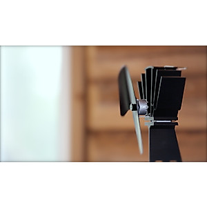 Ecofan® Original, Classic Styled, Heat Powered Wood Stove Fan, 100CFM, 800CAXBX, 7.9" Blade, Black