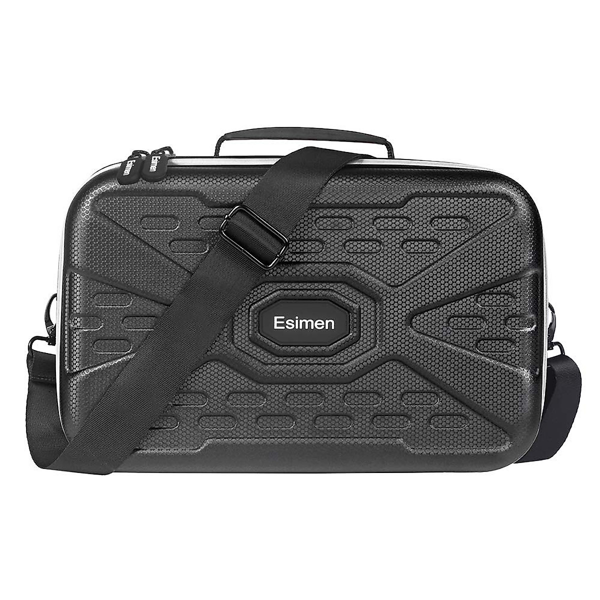 Esimen Hard Protective Travel Case for Quest 2 Carrying Case Controllers Accessories with Shoulder Strap, VR Glass Protector-Shock-Dust-Water Proof (Case)