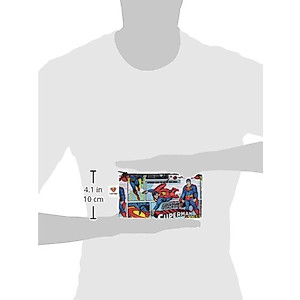 Bumkins Snack Bags, Reusable Fabric, Washable, Food Safe, BPA Free - DC Comics Superman , 7x7 Inch (Pack of 2)