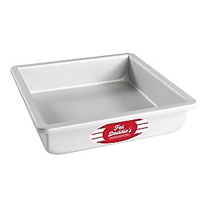Fat Daddio's PSQ-882 Anodized Aluminum Square Cake Pan, 8 x 2 Inch