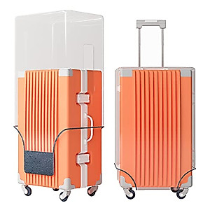 Esholife Clear PVC Luggage Cover Protectors 20 Inch Suitcase Cover for Suitcase TSA Approved 18-21Inch (18.50''H x 14.37''L x 9.44''W)