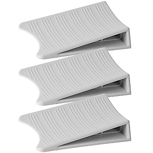 3 Pack Door Stoppers for Bottom of Door, Optish Rubber Door Stop Non Slip Doorstop, Door Stopper Wedge for Carpet, Hardwood, Tile, Stone and Concrete, Hold The Door Open in Both Directions