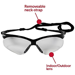 KleenGuard 3000357 V30 Nemesis Indoor/Outdoor Lens Safety Eyewear, 1-Pack