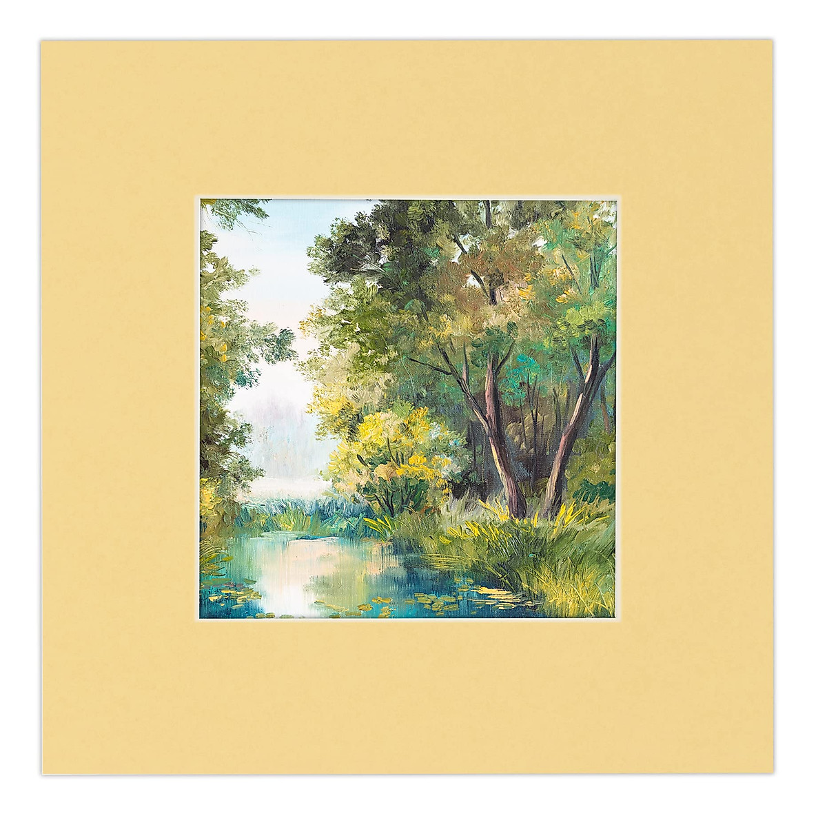 12x18 Mat Bevel Cut for 11x17 Photos - Acid Free Marzipan Beige Precut Matboard with Backing Board and Crystal Clear, Self Seal Photo Mat Bag - for Pictures, Photos, Framing - 4-ply Thickness