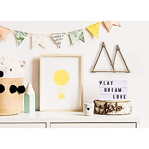 Lucky Love Mountain Decor & Woodland Decor for the Baby Boy or Baby Girl Boho Nursery and Kids Playroom Wall Decor| Lightweight, Easy To Hang and Made of Rattan