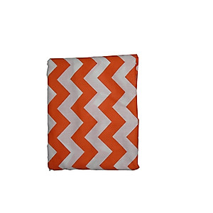 Baby Doll Bedding Chevron Fitted Crib/Toddler Bed Sheet, Orange