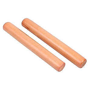 ccHuDE 2 Pcs Solid Wood Rolling Pin Hand Dumpling Rolling Pin Wooden Pizza Roll Pin Dough Roller Baking Tool