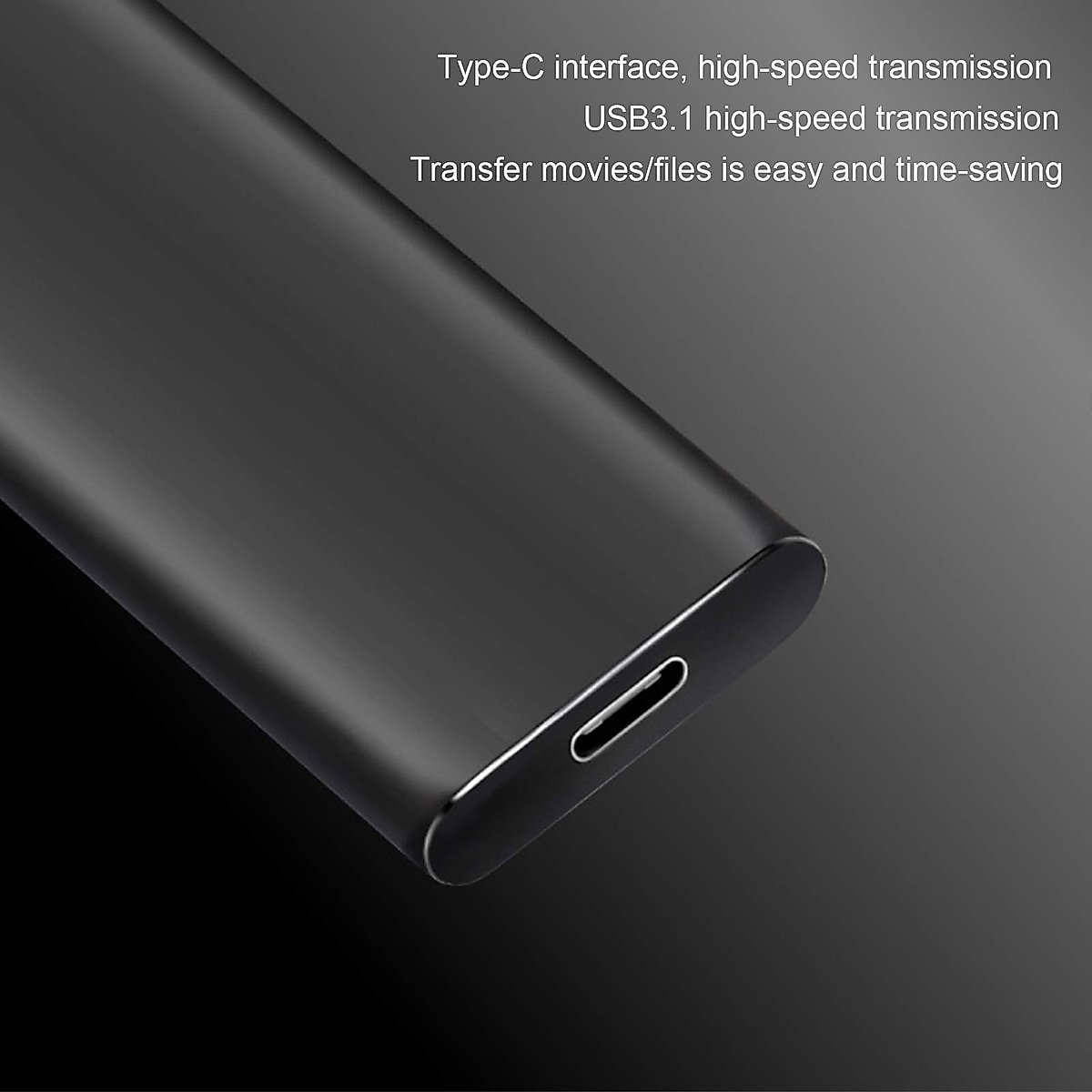 wendeekun Aluminum Portable External Solid State Drive SSD Hard Shell, Solid State Drive M.2 to USB3.1 NVME Key Adapter M2 SSD Hard Shell Computer Accessories,Sturdy and Wear-Resistant