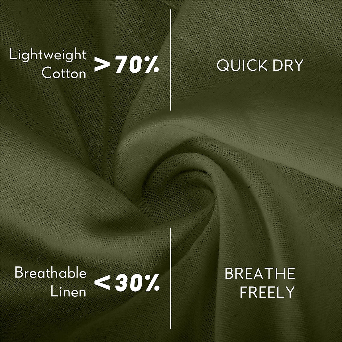 Women's High Waist Pants Drawstring Capri Pants with Pockets Wide Leg Cropped Pants for Women Green X-Large