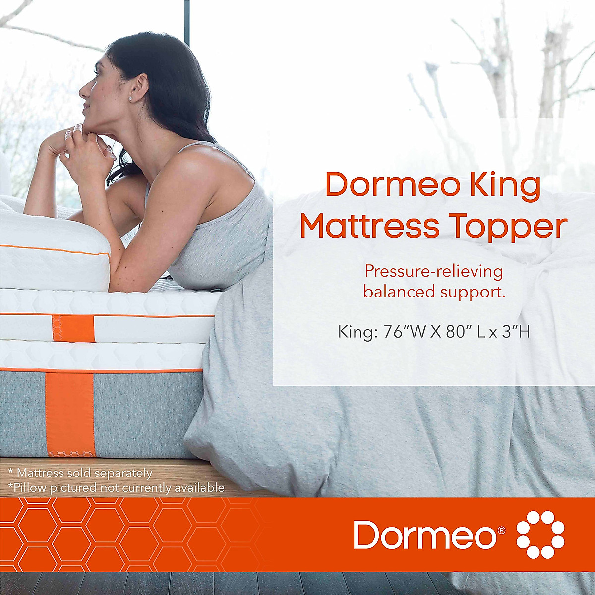 Dormeo Matress Topper King and Premium King Mattress Protector - Waterproof Mattress Protector with Cooling Technology