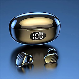 Kmonabie Touch Control Earbuds Wireless Bluetooth, Digital Display Earphones Wireless Bluetooth 5.2 Hi-fi TWS-Headphones Earbuds Headset Ipx6 for Sports